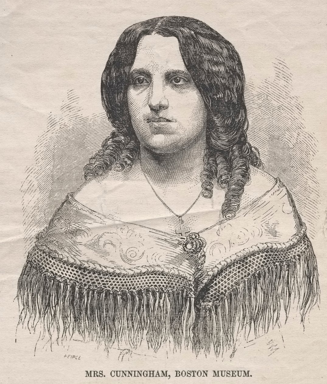 Mrs. Cunningham, Boston Museum von Winslow Homer: Kunstdruck