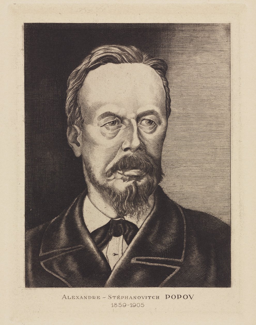 Alexandre-Stephanovich Popov, russischer Physiker, ca. 1905