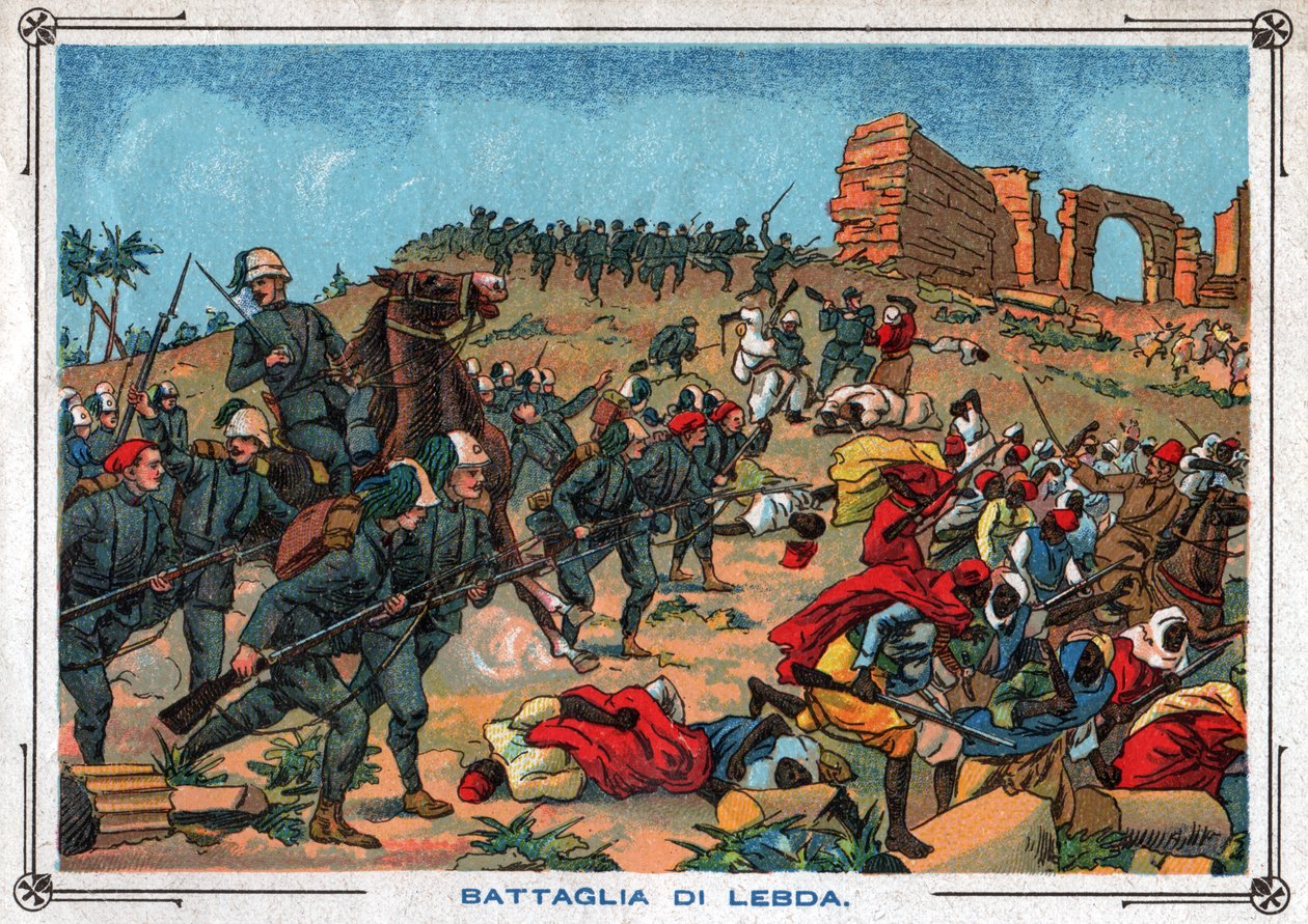 Bataille de Wadi Lebda von Ferdinand Georg Waldmuller