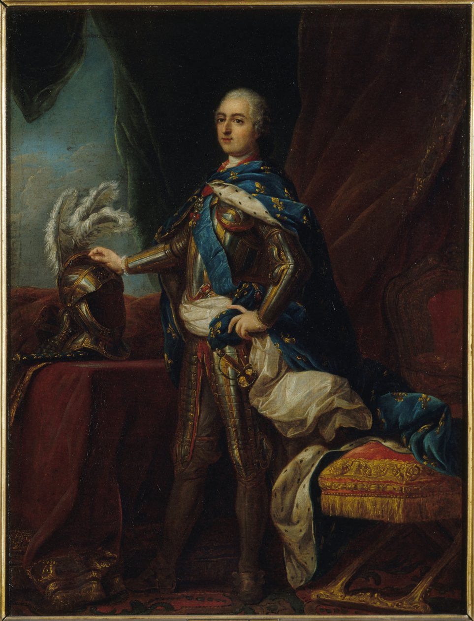 Porträt von Louis XV von anonymous : Kunstdruck kaufen