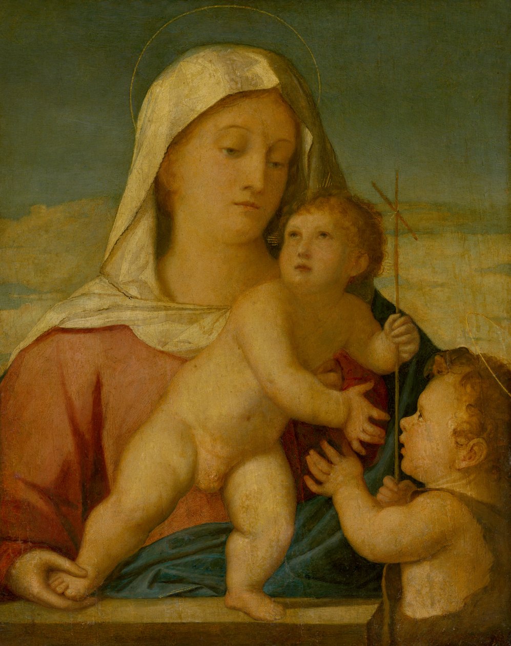 Madonna mit Kind und dem kleinen Johannes dem Täufer