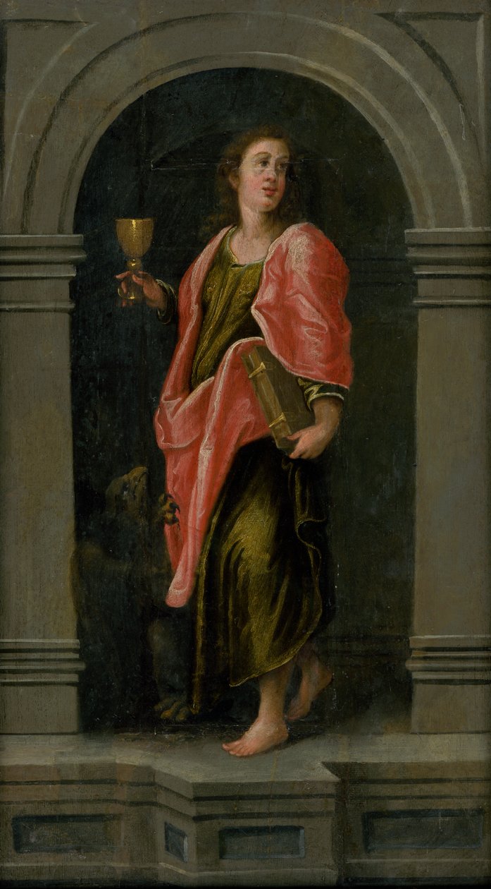 Heiliger Johannes der Evangelist von anonymous : Kunstdruck