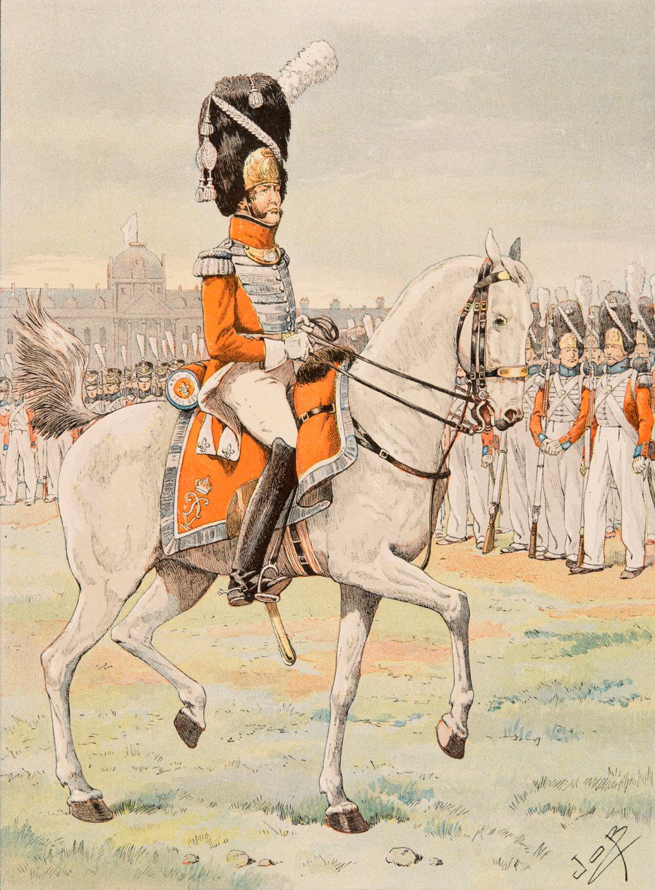 Uniform der französischen Truppen zu allen Zeiten: Offizier der ...