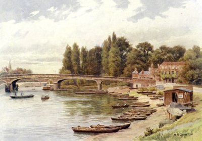 Hampton Bridge von Alfred Robert Quinton: Kunstdruck