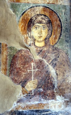 St. Natalie von Ancient Russian frescos: Kunstdruck kaufen