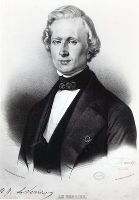 Urbain Le Verrier (1811-77) von Antoine Maurin: Kunstdruck