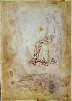 Zeichnung von Antonio di Puccio Pisano dit Pisanello (1395-1455 ...