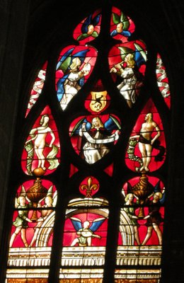 Fenster, 1507-13 (Buntglas) von Arnaud de Moles: Kunstdruck