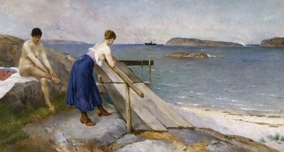 Badende Frauen von Axel Hjalmar Ender: Kunstdruck kaufen