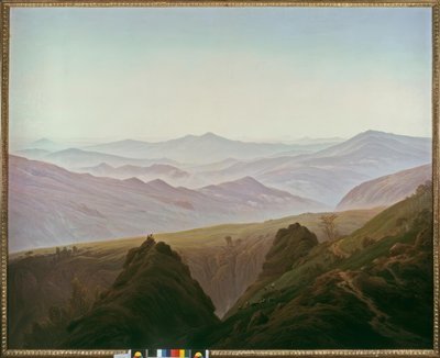 Der Morgen im Gebirge von Caspar David Friedrich: Kunstdruck