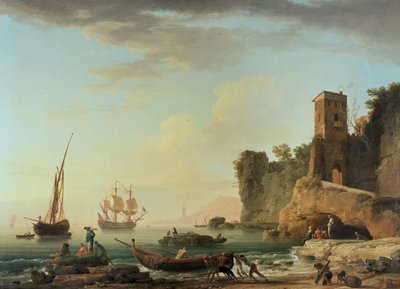 Der Hafen von Genua von Claude Joseph Vernet: Kunstdruck