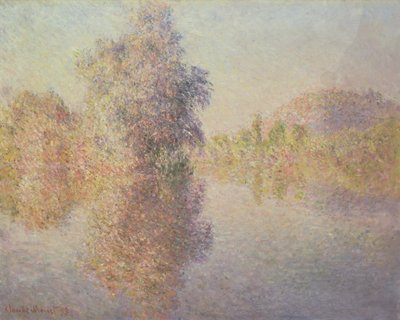 Morgen an der Seine in Giverny von Claude Monet: Kunstdruck