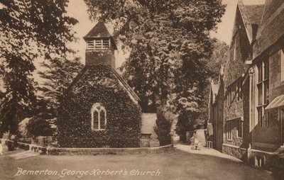 St. Andrew's Church, Bemerton, Wiltshire, wo der englische Dichter und ...