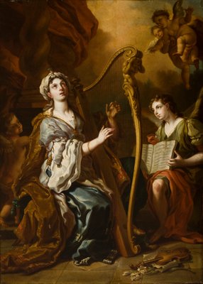 St. Cecilia von Francesco Solimena: Kunstdruck kaufen