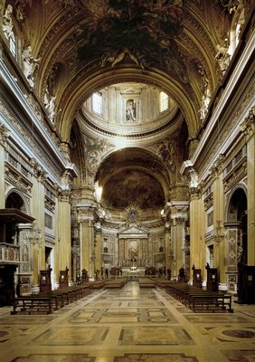 Innenansicht der Chiesa del Gesu, erbaut 1568-75