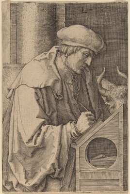 Der heilige Lukas von Lucas van Leyden: Kunstdruck kaufen
