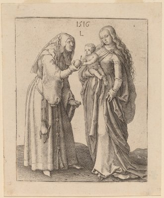 Die Jungfrau und die heilige Anna von Lucas van Leyden
