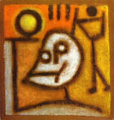 Tod und Feuer von Paul Klee: hochwertiger Kunstdruck