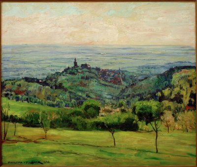 Blick auf Kronberg von Philipp Franck: Kunstdruck kaufen