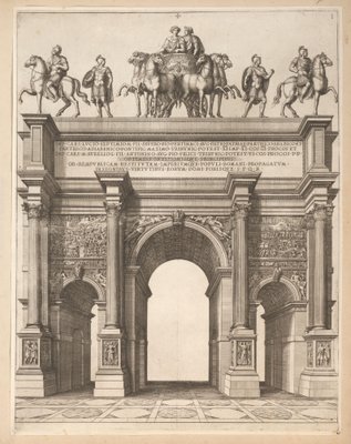 Bogen des Septimius Severus in Rom von Pietro Sante Bartoli