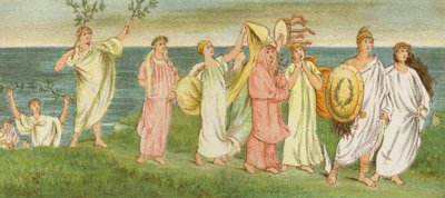 Perseus und Andromeda von Thomas Ralph Spence: Kunstdruck