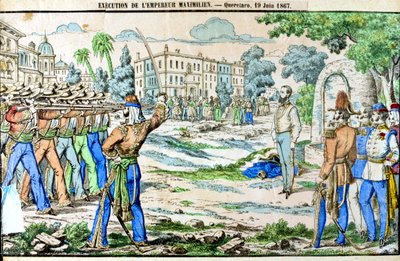 Hinrichtung von Maximilian, Kaiser von Mexiko, 19. Juni 1867