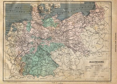Karte von Deutschland im Jahr 1891 - Karte von Deutschland im Jahr 1891