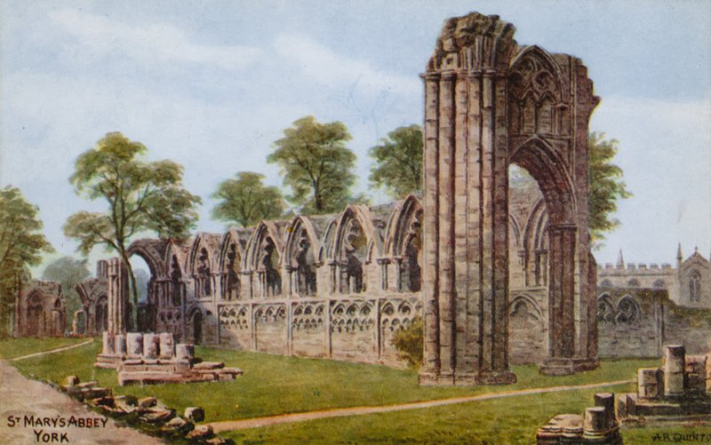 St. Mary's Abbey, York von Alfred Robert Quinton: Kunstdruck
