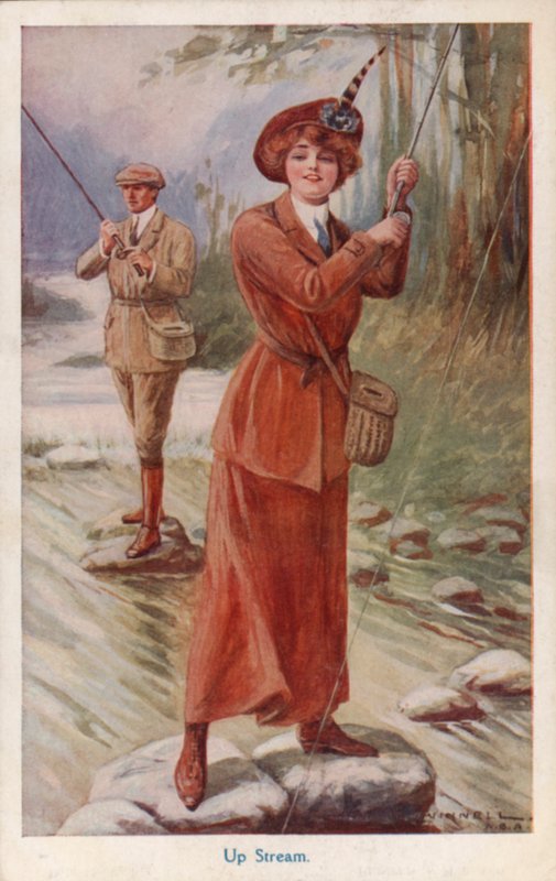 Stromaufwärts von Cecil Watson Quinnell: Kunstdruck