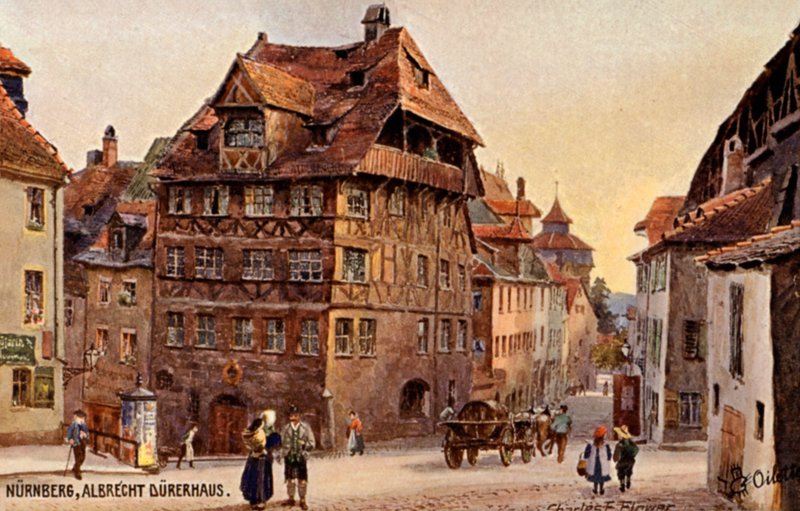 Nürnberg, Albrecht Dürers Haus von Charles Edwin Flower