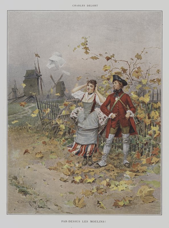Über die Mühlen! von Charles Edouard Delort: Kunstdruck
