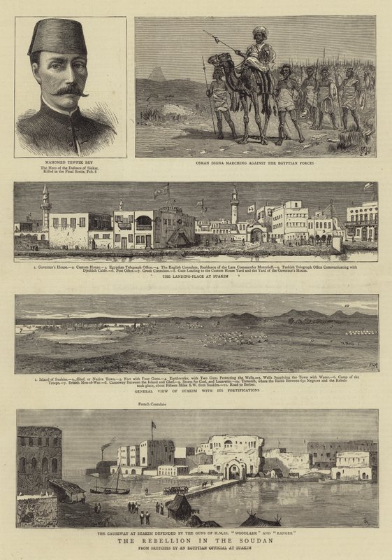 Die Rebellion im Sudan von Charles Edwin Fripp: Kunstdruck