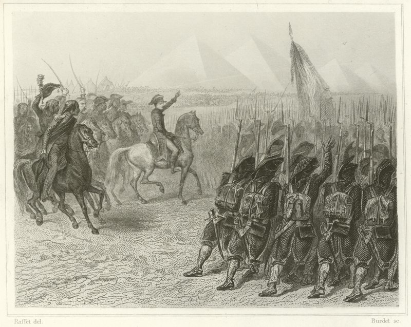 Schlacht bei den Pyramiden von Denis-Auguste-Marie Raffet