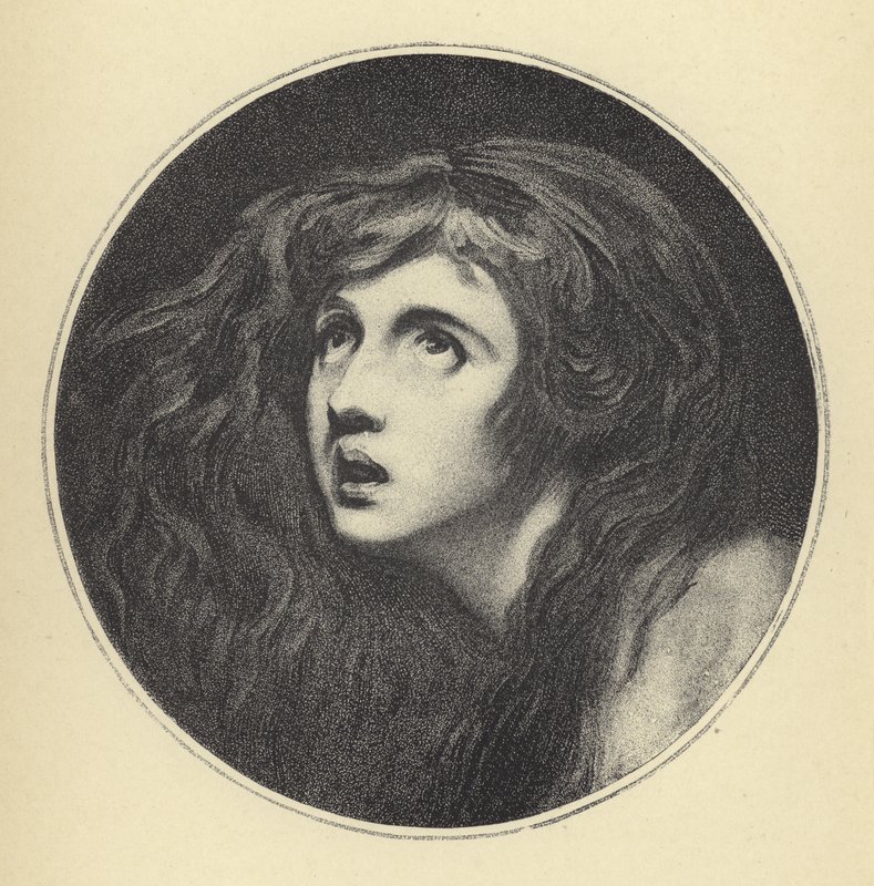 Lady Hamilton als Miranda von George Romney: Kunstdruck