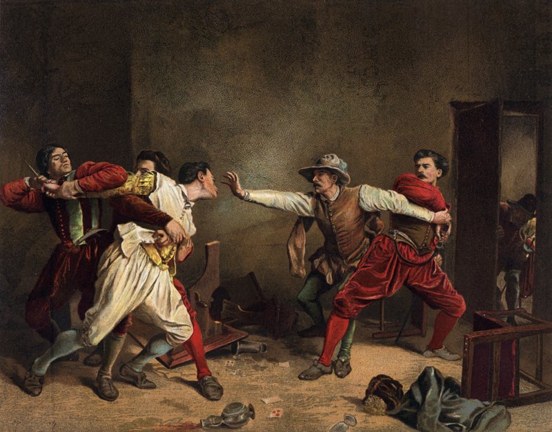 La Rixe von Jean Louis Ernest Meissonier: Kunstdruck