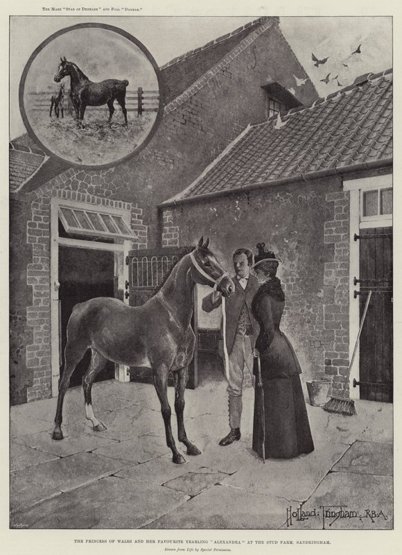 Die Prinzessin von Wales und ihr Lieblingsjährling Alexandra auf der ...