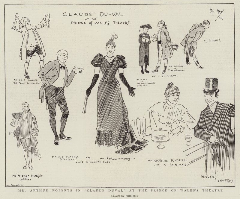 Mr. Arthur Roberts in Claude Duval im Prince of Wales's Theatre