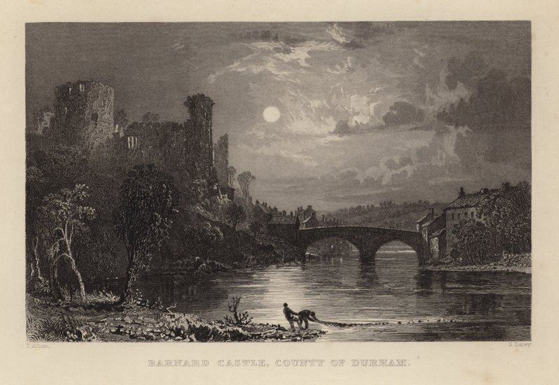 Barnard Castle von Thomas Allom: hochwertiger Kunstdruck