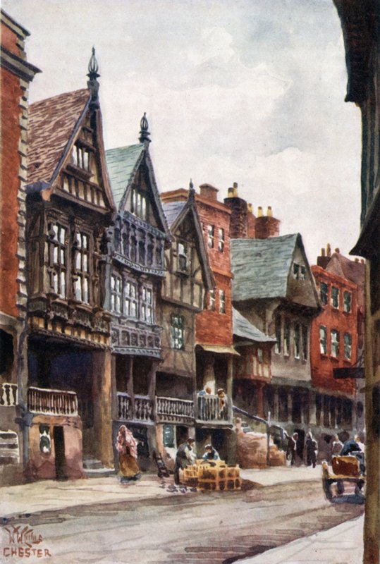 Chester, Bishop Lloyd's Palace und Watergate Street